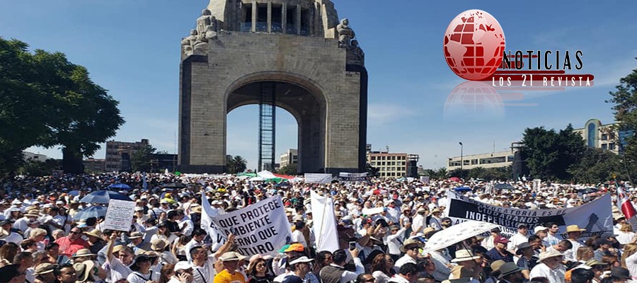 UN ÉXITO LA MARCHA ANTI AMLO-video - Los 21 Revista